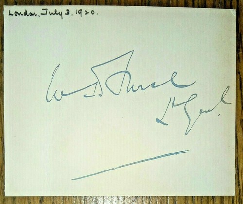 General Sir William Thomas Furse (1865-1953) Autograph ~ Signed ...