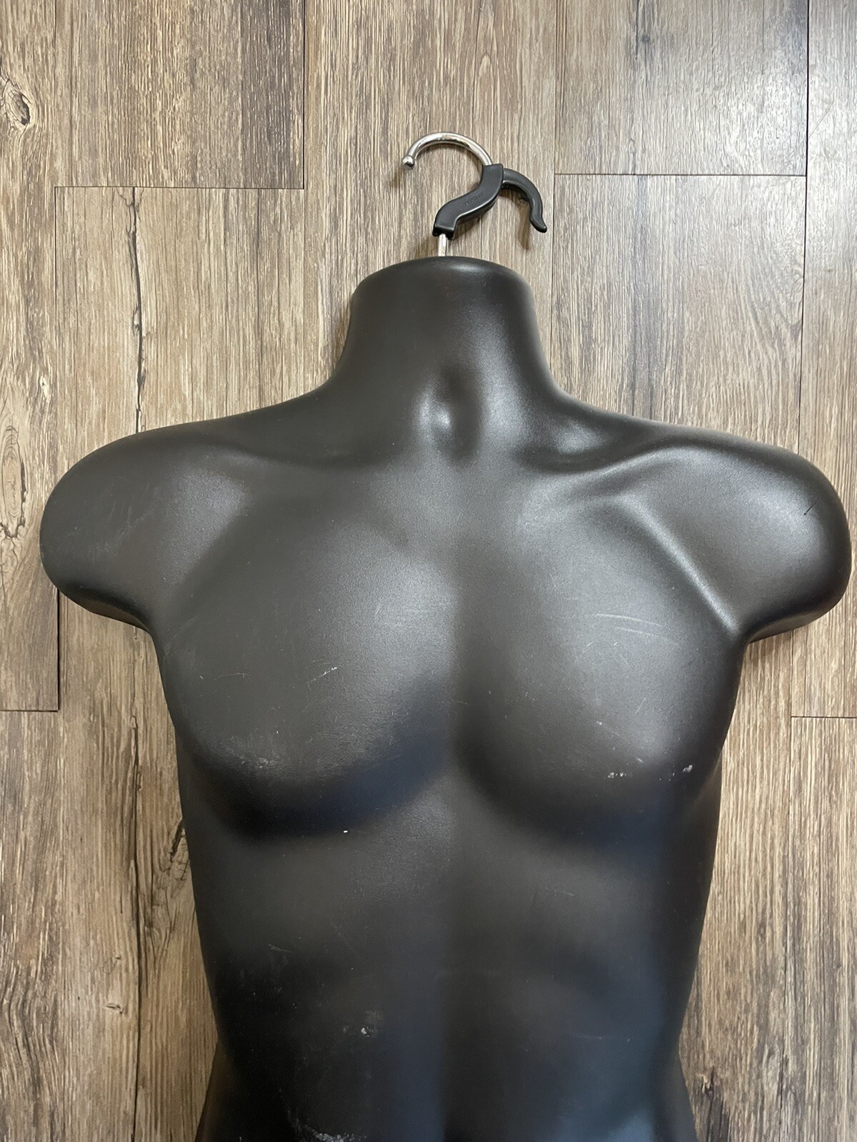 Torso Form Molded Man's Shirt Frosted Fits S - L Hanging Male Mannequin ...
