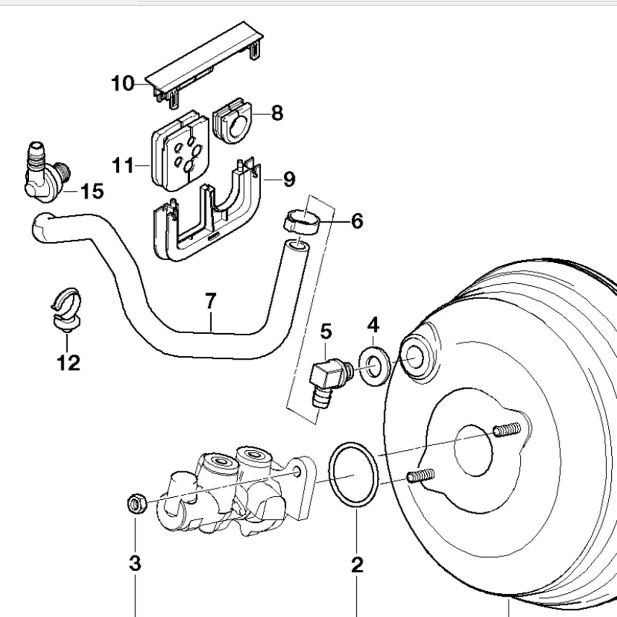 1 PCS For BMW Check Valve (Non-Return Valve) Brake Booster 34331161300 ...