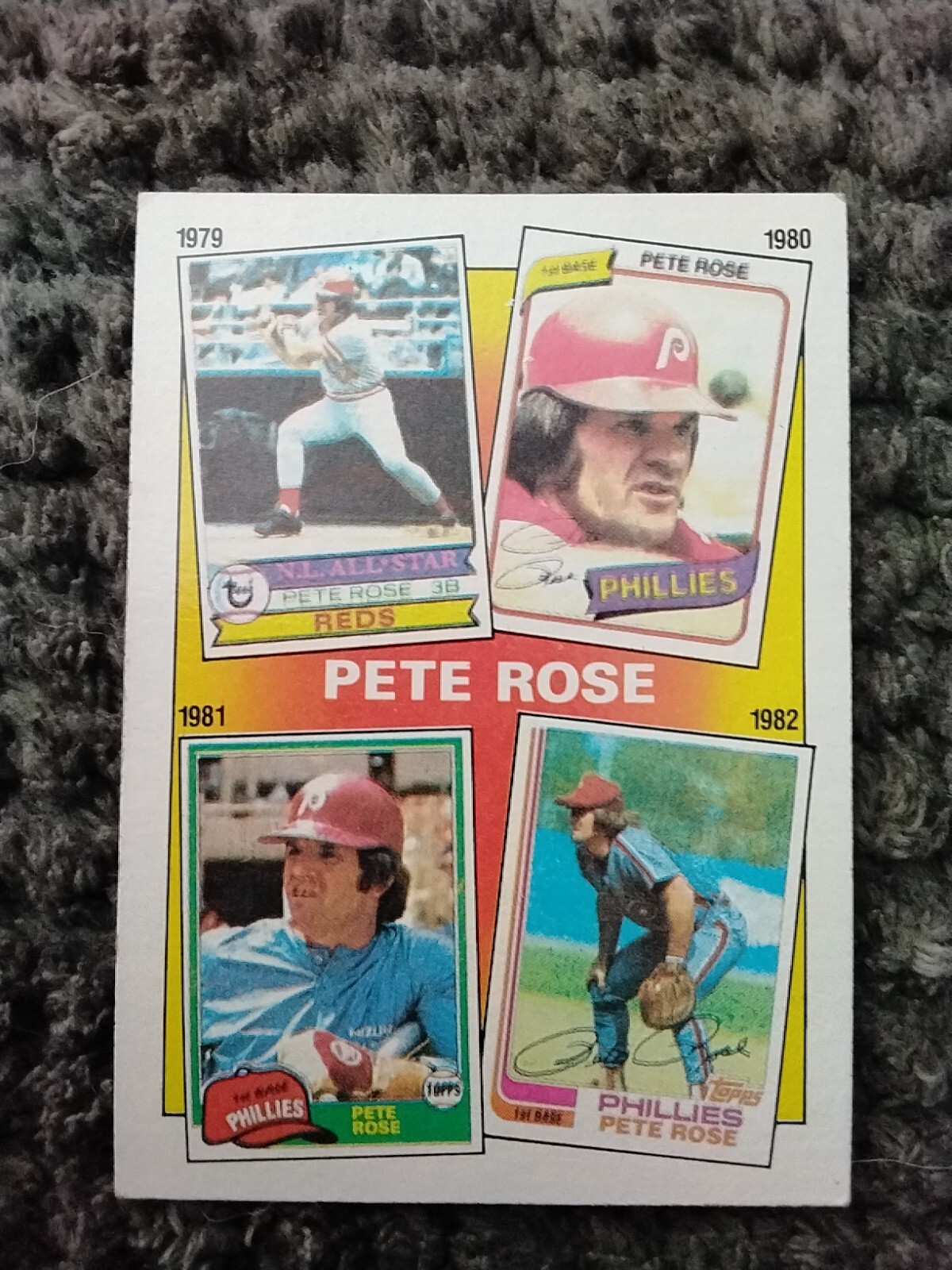 1986 Topps Pete Rose Error Card #6 | eBay