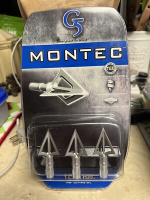 G5 Montec 3 Blade Broad heads - 100 Grain New In pkg | eBay