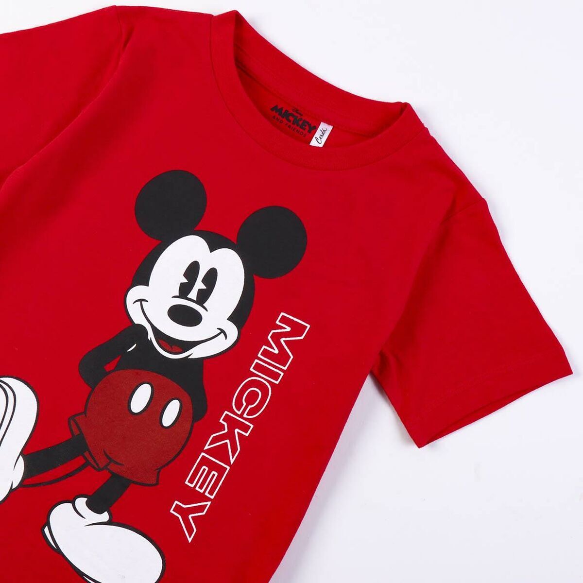 T shirt à manches courtes Enfant Mickey Mouse Rouge | eBay
