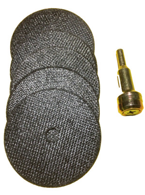 1/4"-3/8" ARBOR ADAPTER DIE GRINDER CUT OFF BLADE W/ [5] 3/8" WHEELS | eBay