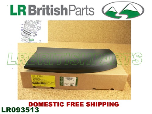 GENUINE LAND ROVER FRONT BUMPER COVER OUTER RH RANGE ROVER VELAR ...
