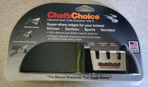 Chef's Choice Diamond Hone Knife Sharpener 436-3 New In Package | eBay