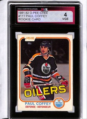 1981-82 O-Pee-Chee Paul Coffey Rookie KSA 4 (CP) #111 | eBay
