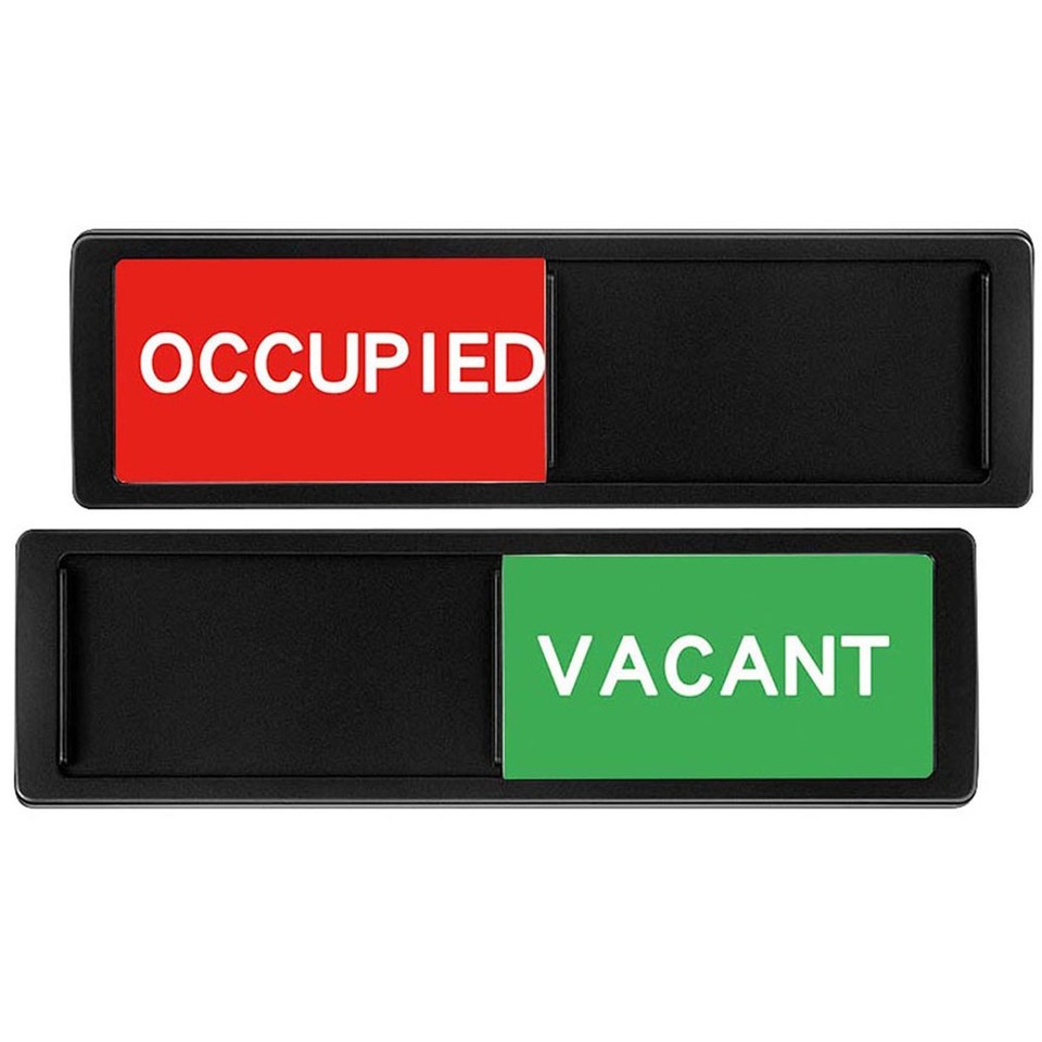 2 Pcs Sliding Door Indicator Office Status Sign Slide Meeting Room ...