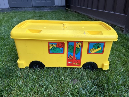Vintage 1997 LEGO DUPLO Storage Ride On Bus Great Storage For Duplo ...