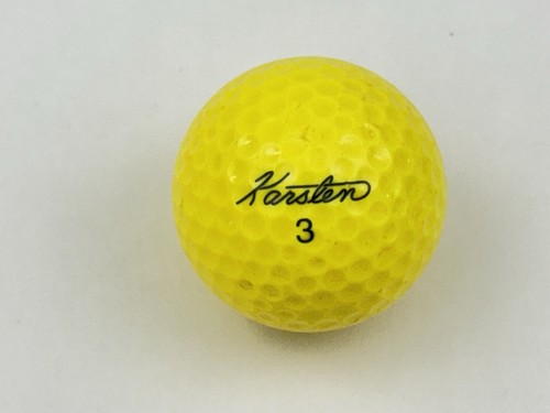 RARE ~ PING KARSTEN CT 374 ~ SOLID YELLOW ~ Collectible Golf Ball #3 No ...