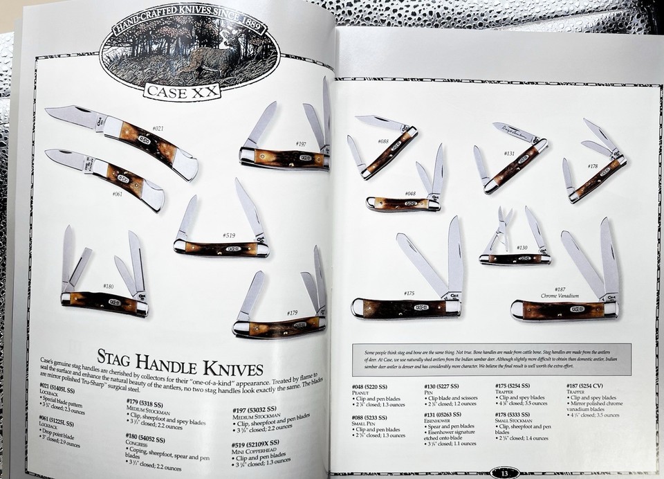 Case XX Knife BRAND NEW 1997 Catalog 1st Year Copperlock & Stags Ltd 3 ...