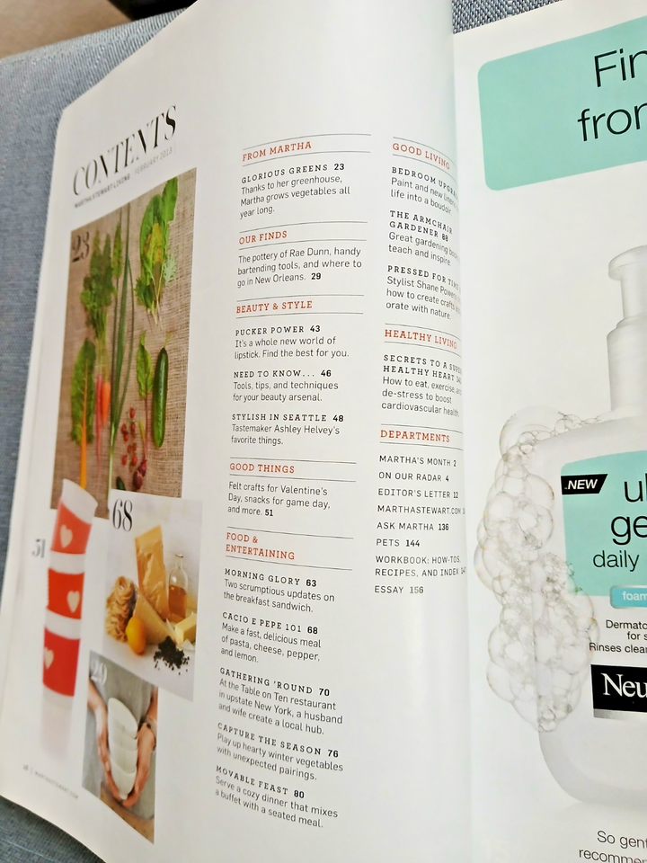 2 Martha Stewart Living Magazine #159 & 231 February 2007 & 2013 Recipe ...