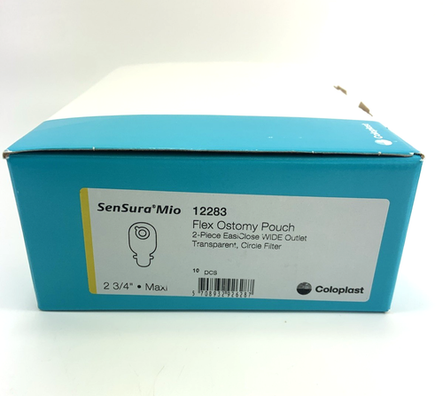 10 Coloplast 12283 Sensura Mio Flex Ostomy Pouch 2 3/4" Maxi Exp 11/ ...