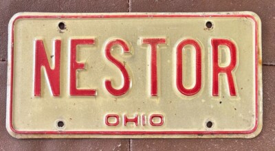 Ohio VANITY License Plate NESTOR | eBay