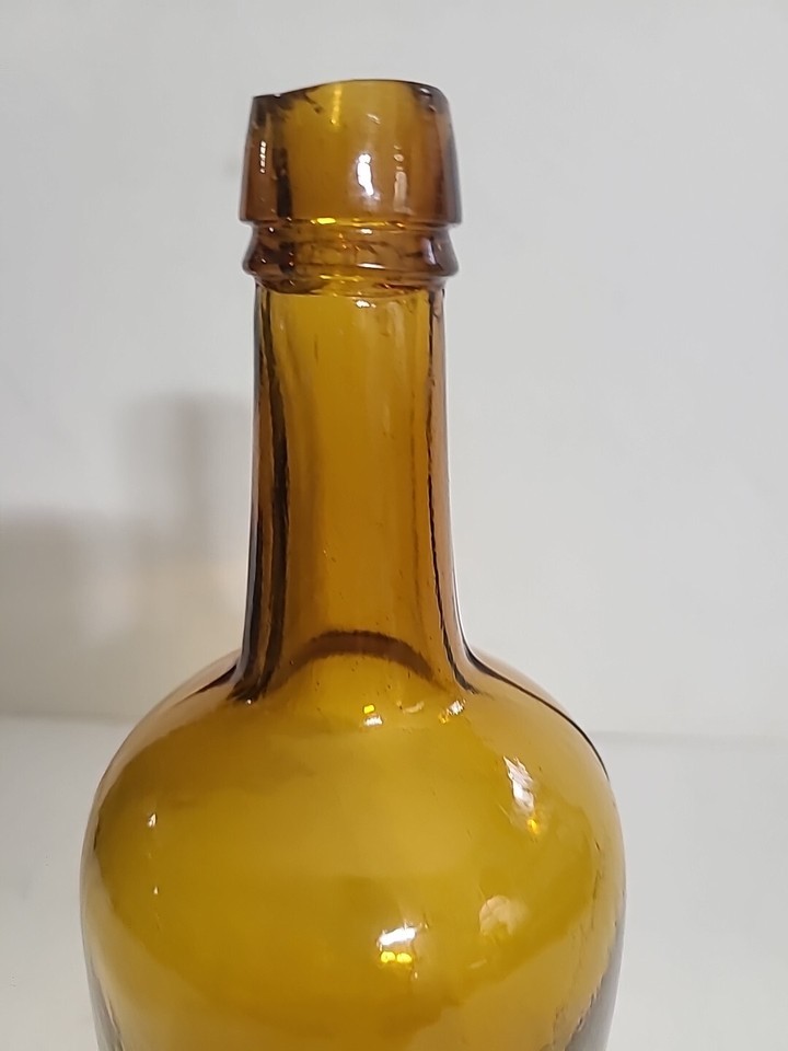 Rare Mineral Water Bottle - ALBURGH SPRINGS. VT. Honey Amber Quart | eBay