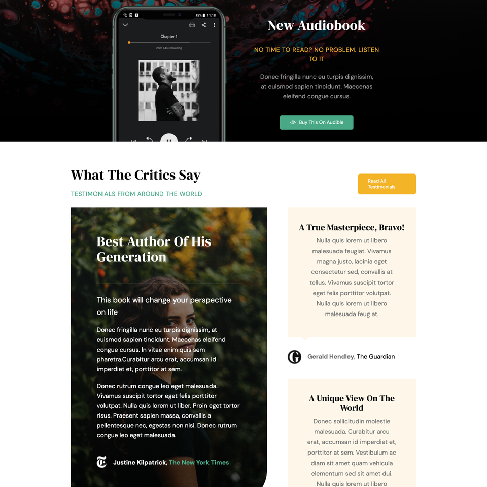 Author Website Design for Sale with Free VPS Web Hosting | eBay