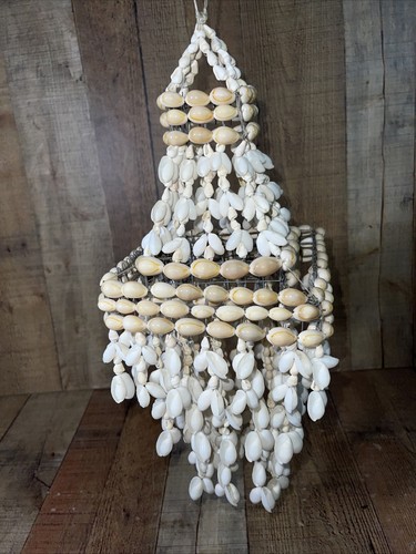 Sea Shell Chandelier Hanging Mid Century Modern Boho | eBay