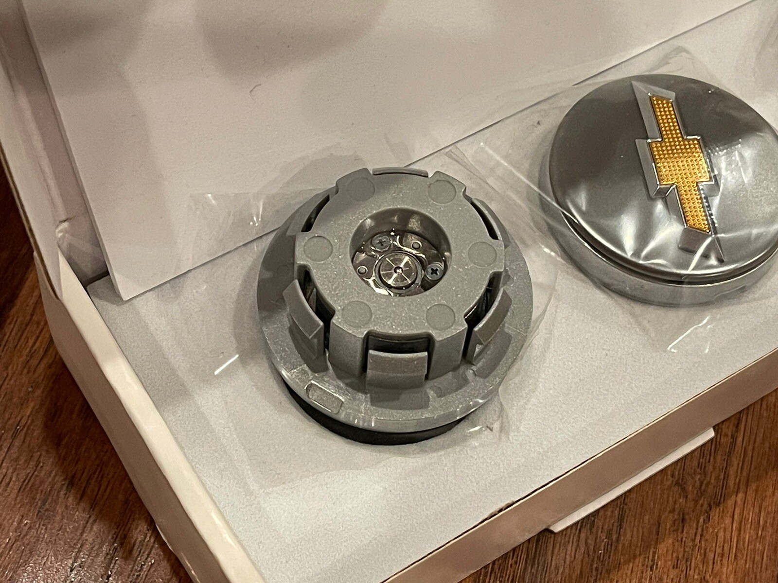 4 Floating Chevy Blue LED Wheel Center Caps Camero Cruze Impala Malibu ...