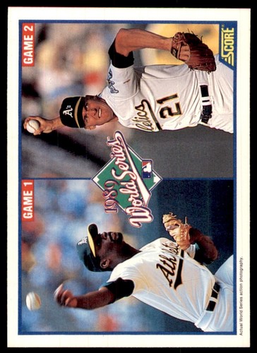 1990 SCORE WORLD SERIES GAMES 1 AND 2 OAKLAND ATHLETICS #700 | eBay
