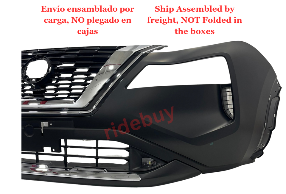 Fit 2021 - 2023 Nissan Rogue Front Bumper Complete Assembly w/fog ...