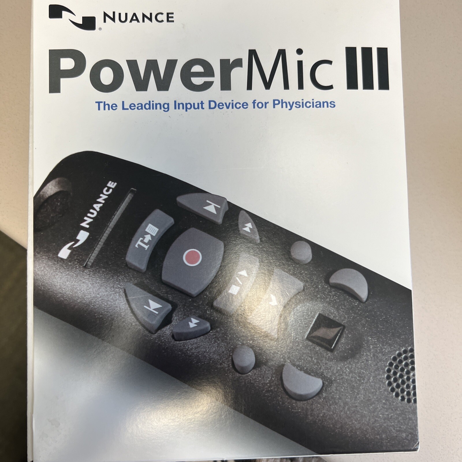 Nuance PowerMic 3 Handheld USB Dictation Microphone With Cradle | eBay