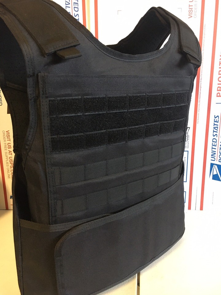 BULLETPROOF Vest Body Armor Carrier AR600 Rifle 3+ Plate 3A soft plate ...