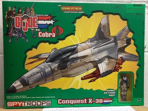GI Joe Spy Troops Conquest X-30 Jet Toys R Us Slip Stream Pilot Hasbro ...
