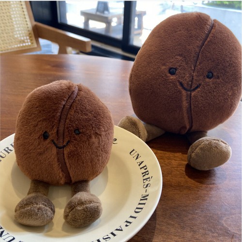 Fun coffee beans cute plush toys soothing gifts | eBay