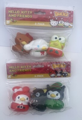 Hello Kitty & Friends CHRISTMAS Ducks Lot of 6 Duck Sanrio Jazwares NEW ...