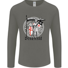 Knights Templar St Georges Day Beauseant Mens Long Sleeve T-Shirt | eBay UK