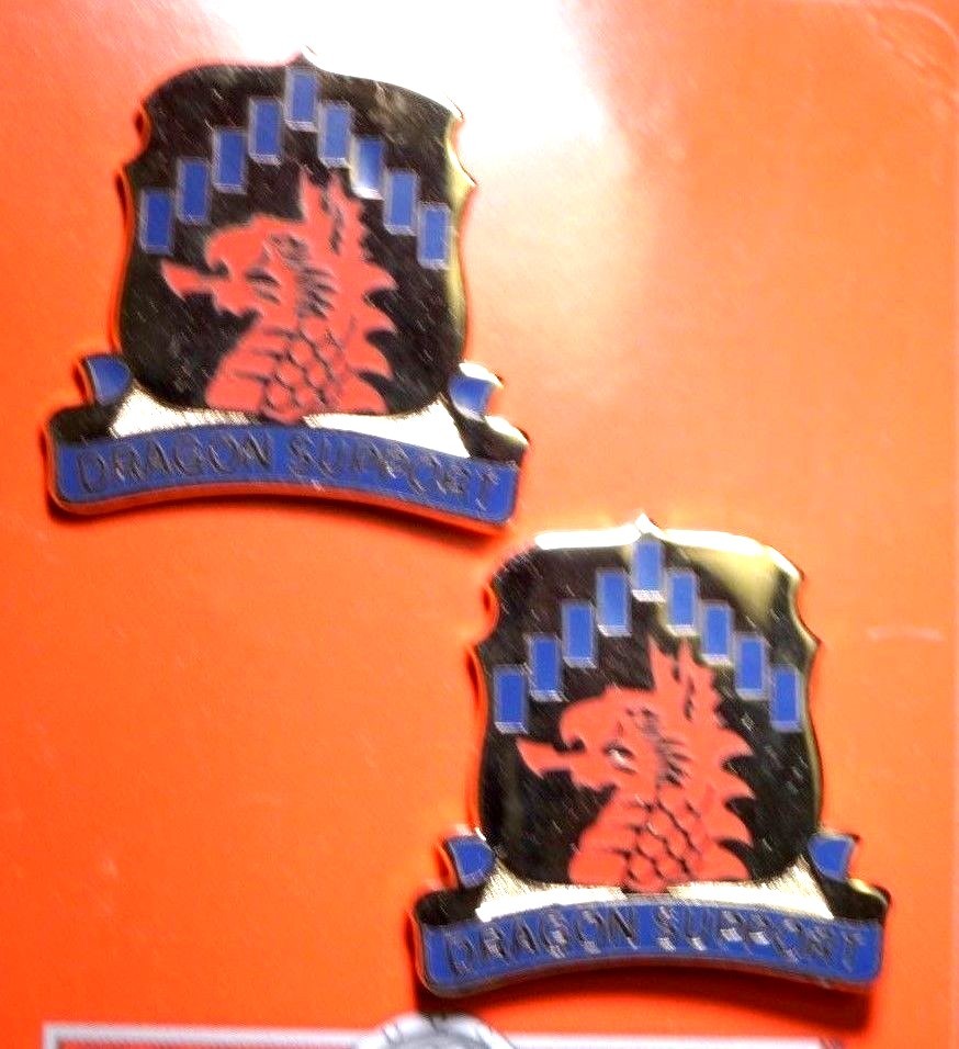 NEW US Army 601st Support Battalion Unit Crest 2ea DUI Military ...