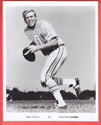 1965 HOUSTON OILERS 8 X 10 GLOSSY TEAM ISSUE PHOTO DON TRULL ROOKIE | eBay