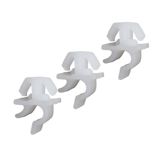 3x Car Bonnet Hood Rod Clips Fit For Toyota Land Cruiser Hilux White ...