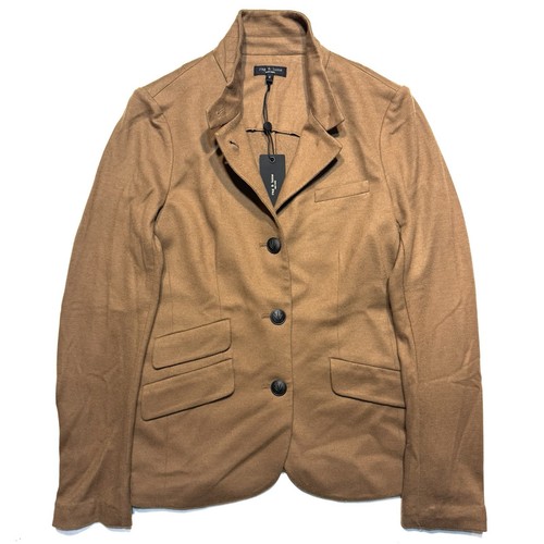 RAG & BONE Womens Slade Japanese Wool Blazer Jacket Camel Tan (MSRP ...