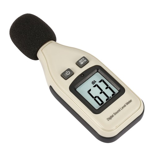 Digital Decibel Meter Sound Level Reader LCD Display Noise Monitor ...