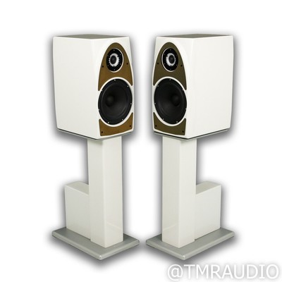 Wilson Audio Duette Series 1 Bookshelf Speakers; White Pair w/ Stands ...