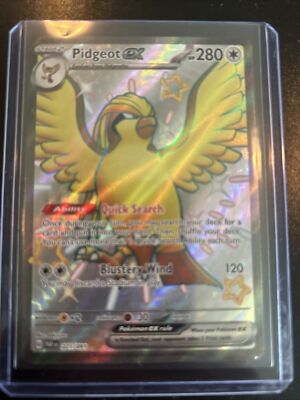 Pidgeot Ex 221/091 Shiny Holo Rare Paldean Fates Pokemon Card NM | eBay