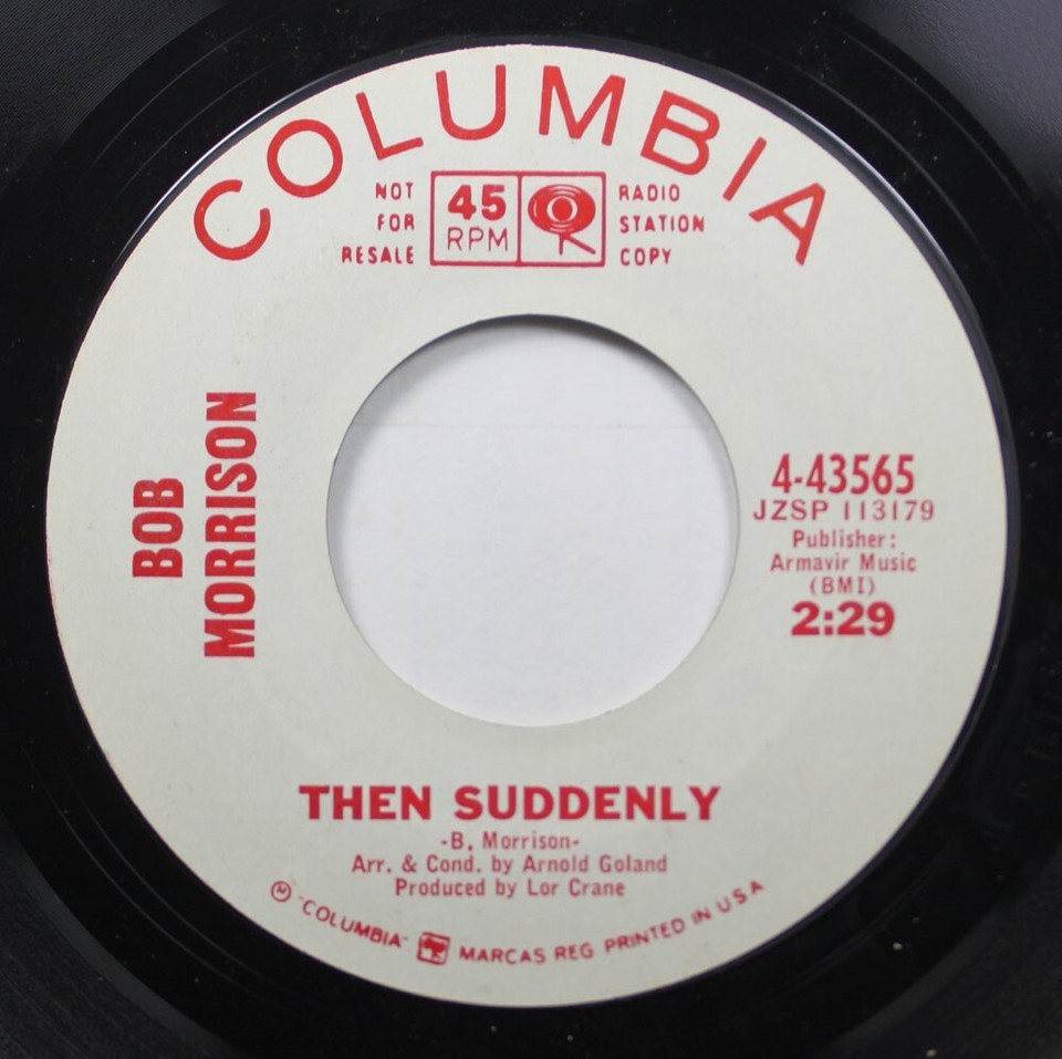 Pop Promo 45 Bob Morrison - I Fall To You / Then Suddenly On Columbia ...
