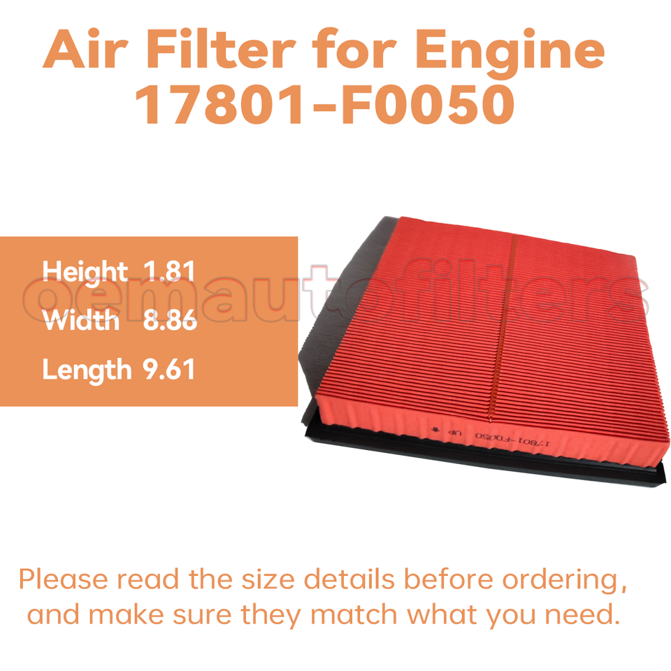 OEM Engine Air Filter for Camry Avalon Rav4 17801-F0050 17801-F0070 ...