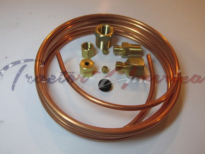 Oil Pressure Mechanical Gauge Line Kit 1/8" x 6' Copper Tubing Kit Car ...