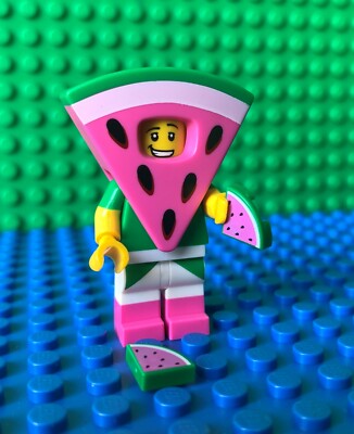 The Lego MOVIE 2 WATERMELON DUDE 71023 Minifigure New | eBay Australia