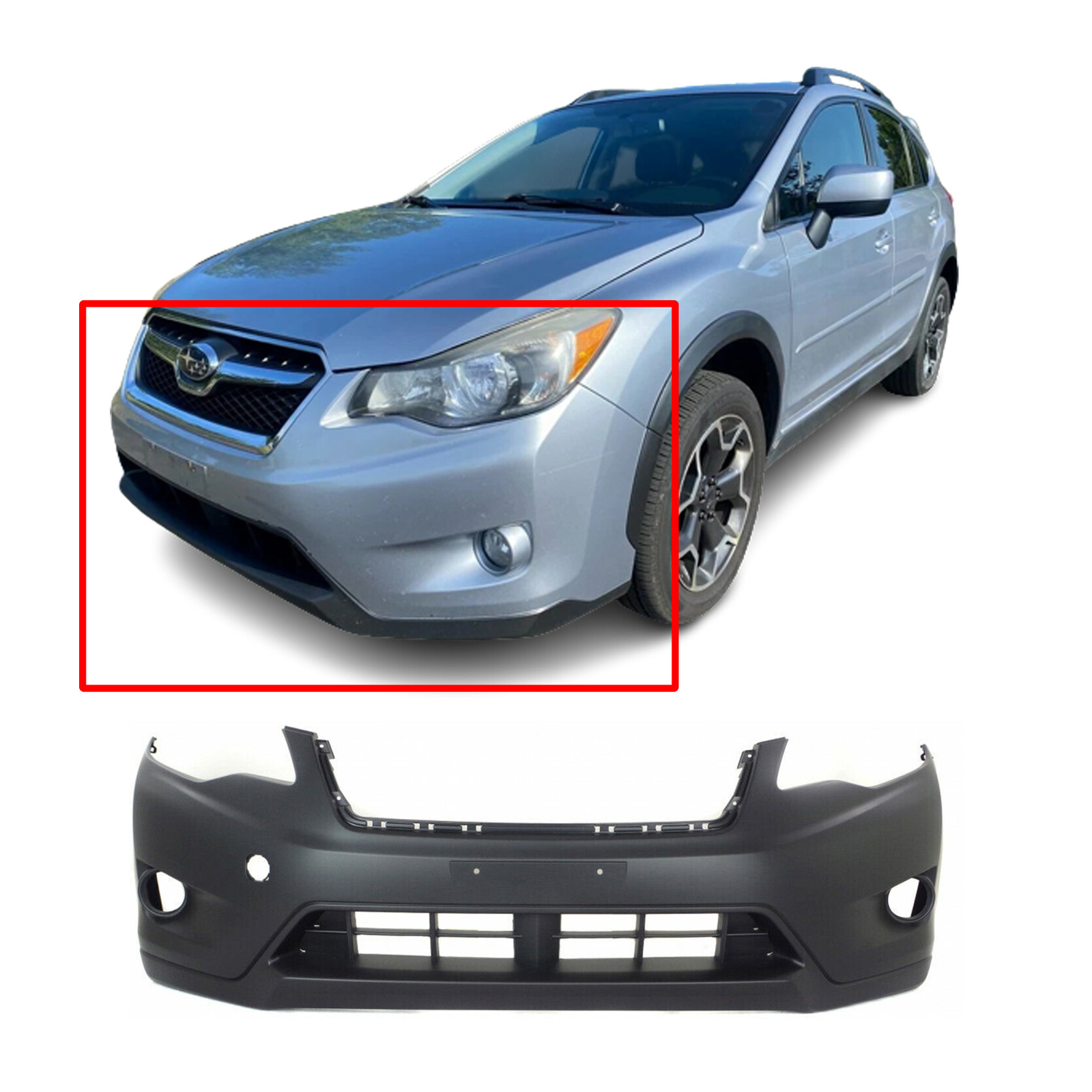2013-2015 Subaru XV Crosstrek Front Bumper Cover Primed | SU1000172 ...
