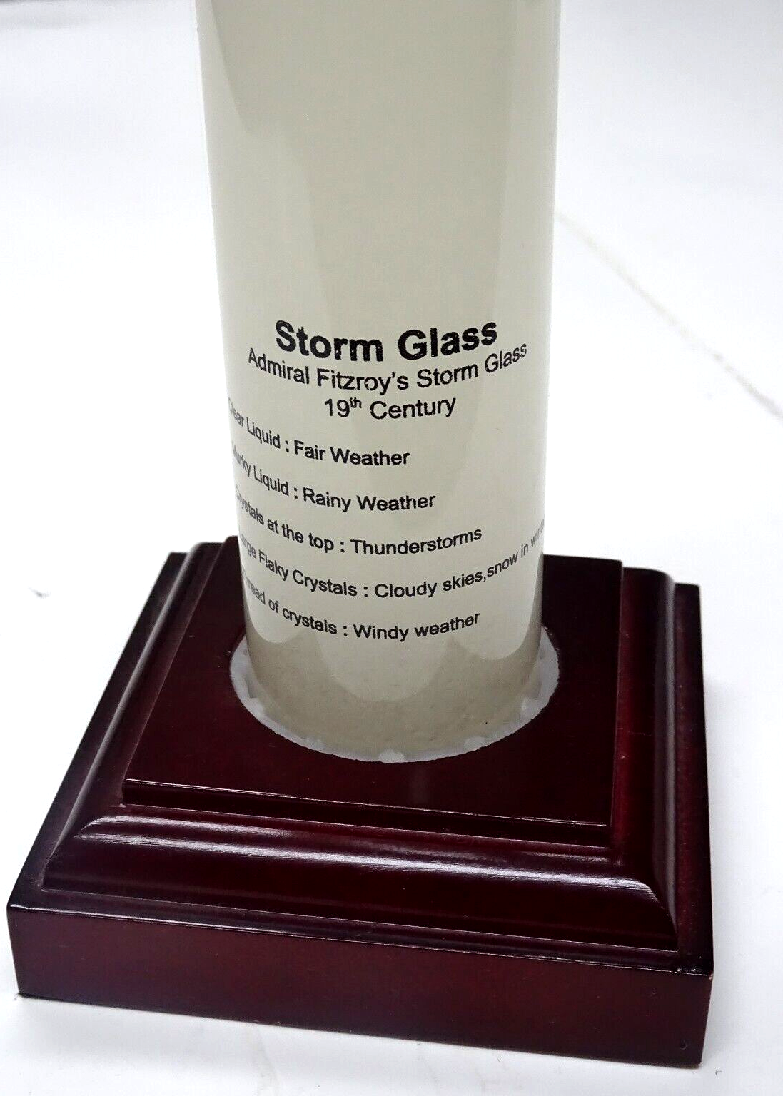 Used Admiral Fitzroy's Storm Glass-weather Predictor 19th Century-Desk ...