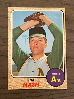1968 Topps Jim Nash #324 Oakland Athletics | eBay