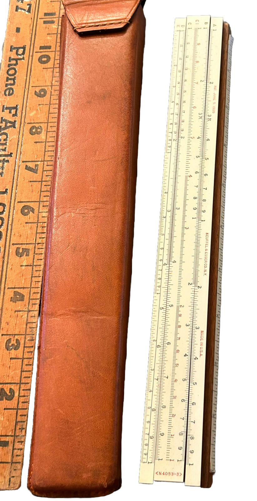 Vintage Keuffel & Esser Co New York Slide Rule Ruler 1900 4053-3 ...