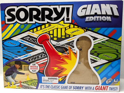 Giant Sorry Classic Family Board Game Indoor Outdoor Complete | eBay