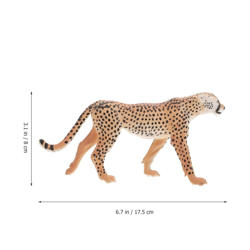 Modeled Plastic Toy Figurines Static Leopard Figure Animal Models ...