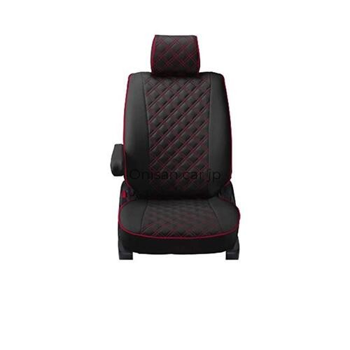 Clazzio Quilted Seat Covers for Prius (30 Series) Black with Red ...
