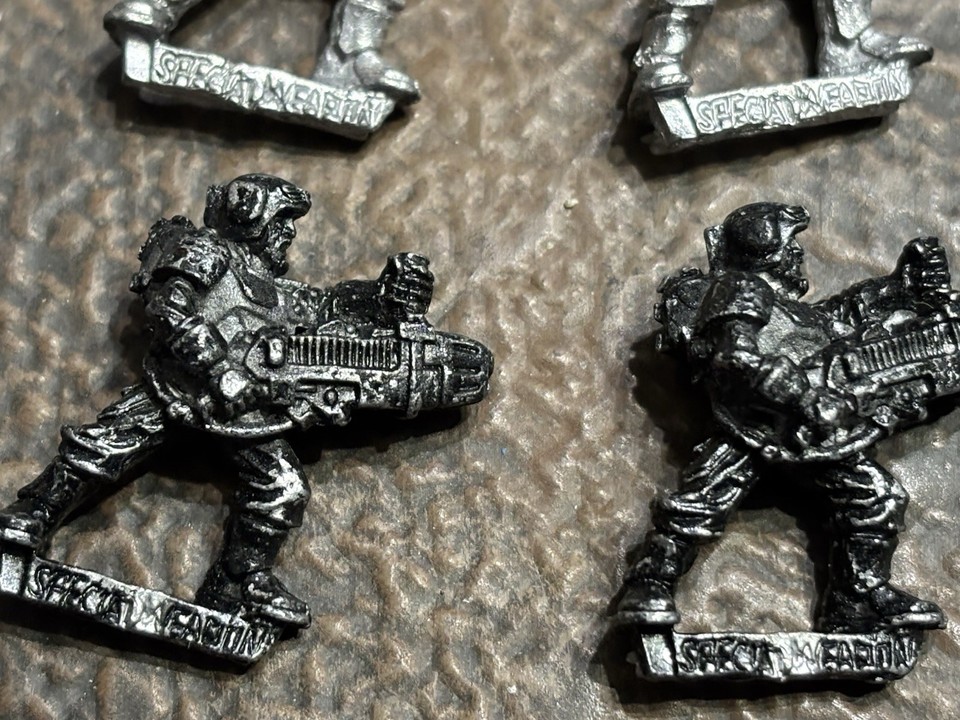 7 Metal Guardsmen With Plasma Guns Warhammer 40k Imperial Guard | eBay