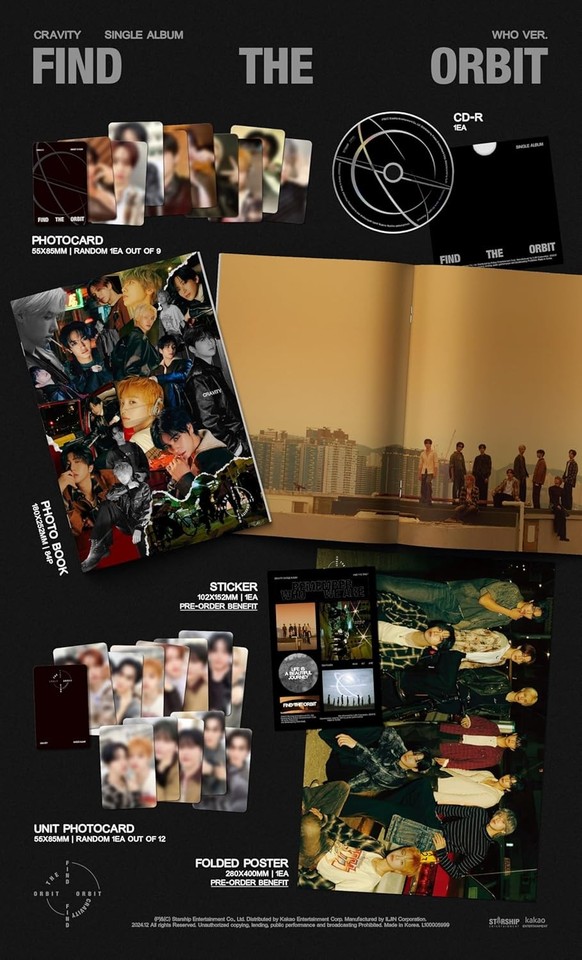 Cravity Find The Orbit - incl. 84pg Photobook, Photocard + Unit ...