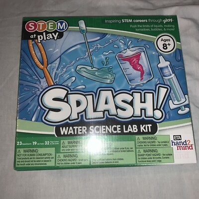 Splash! Water Science Lab Experiment Kit Ages 8+ STEM at Play ETA NEW ...